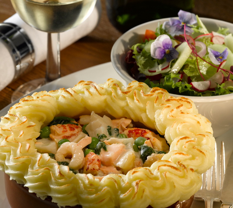The Fish Pie was photographed for a new menu and book for a private ...